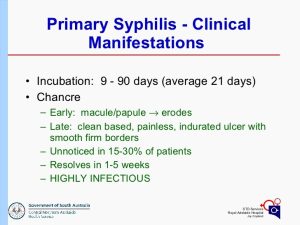Primary Syphilis - Bacterial Infections - AntiinfectiveMeds.com